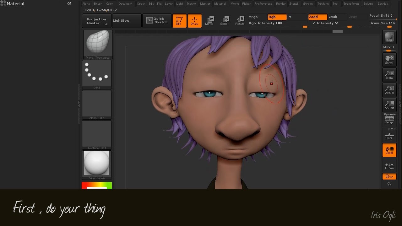 ArtStation - Zbrush tutorial - record timelapse in zbrush