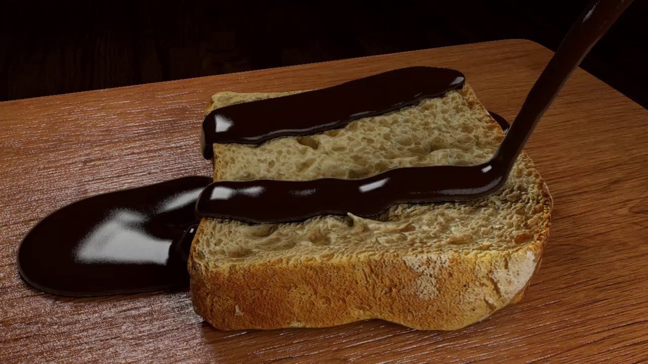 ArtStation - Realflow chocolate Simulation