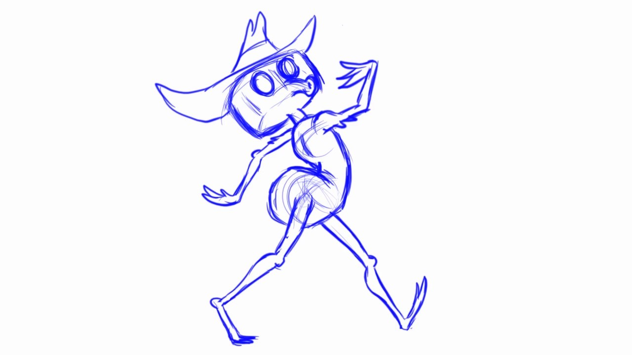 ArtStation - Fly Alien Walk Cycle