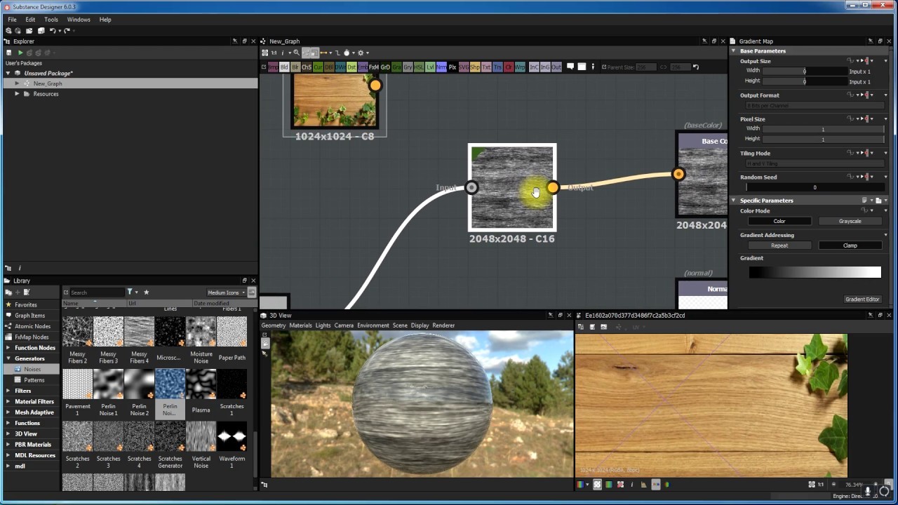 ArtStation - Substance Designer 6 create wood texture