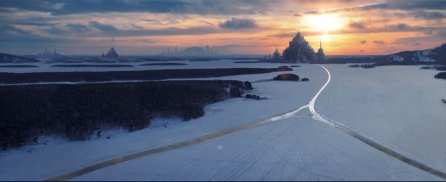 ArtStation - Frozen road.
