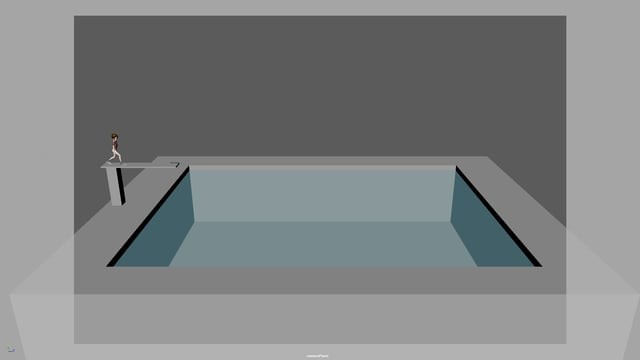 ArtStation - Swimming pool dive animation exercise