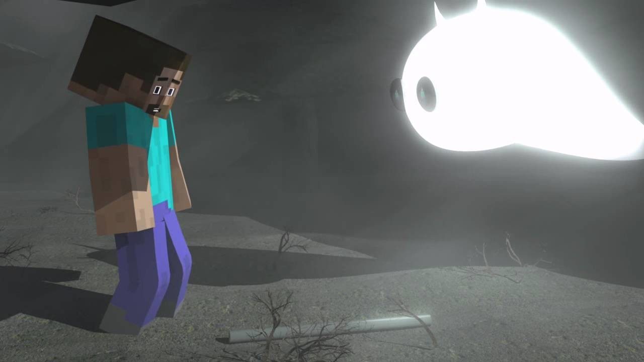 ArtStation - Animation: Minecraft - Steve meets a Ghost