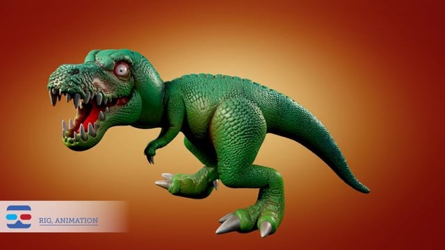ArtStation - T-rex rig and animation test