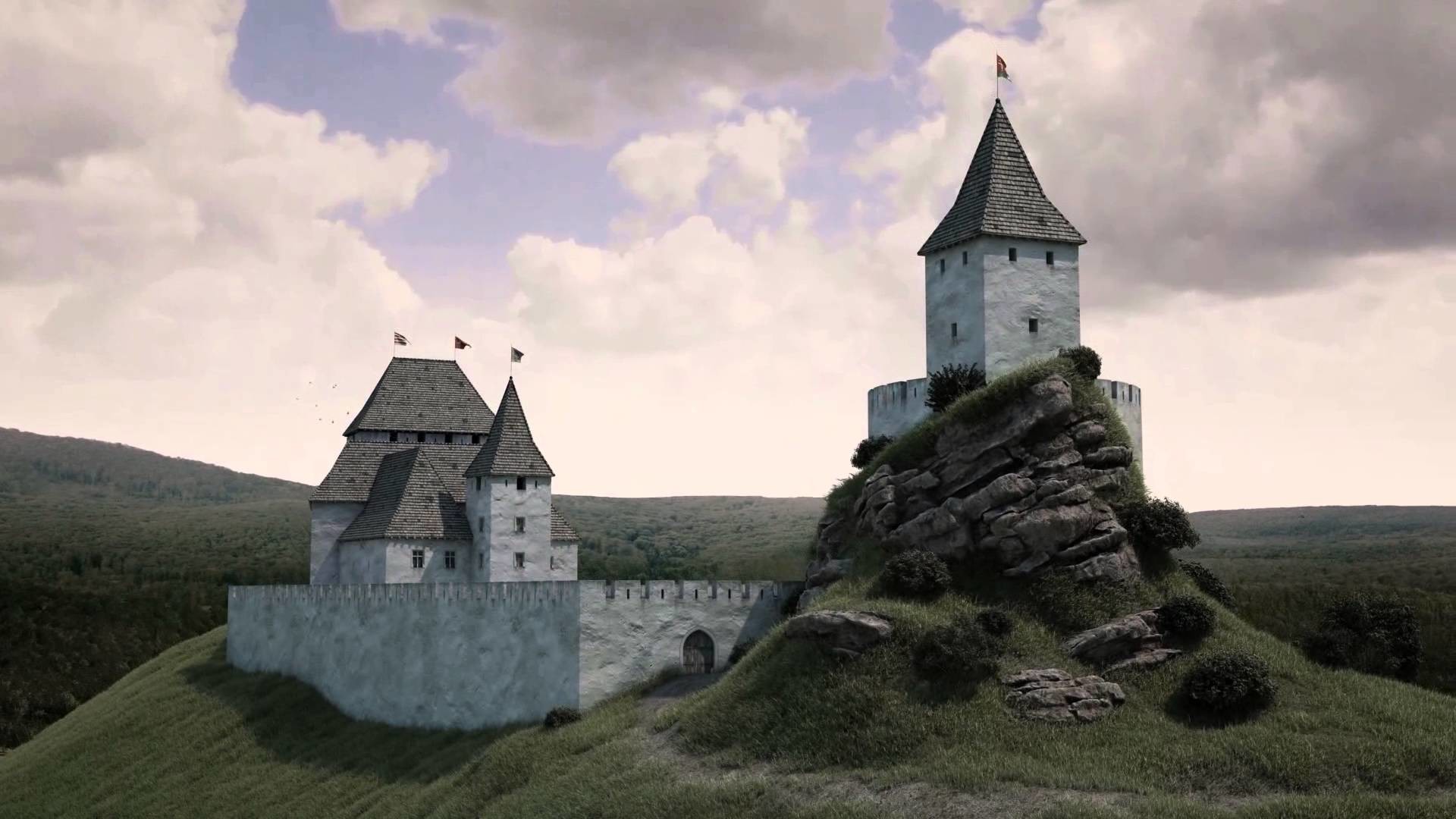 ArtStation - Regéc castle - 3D theoretical reconstruction