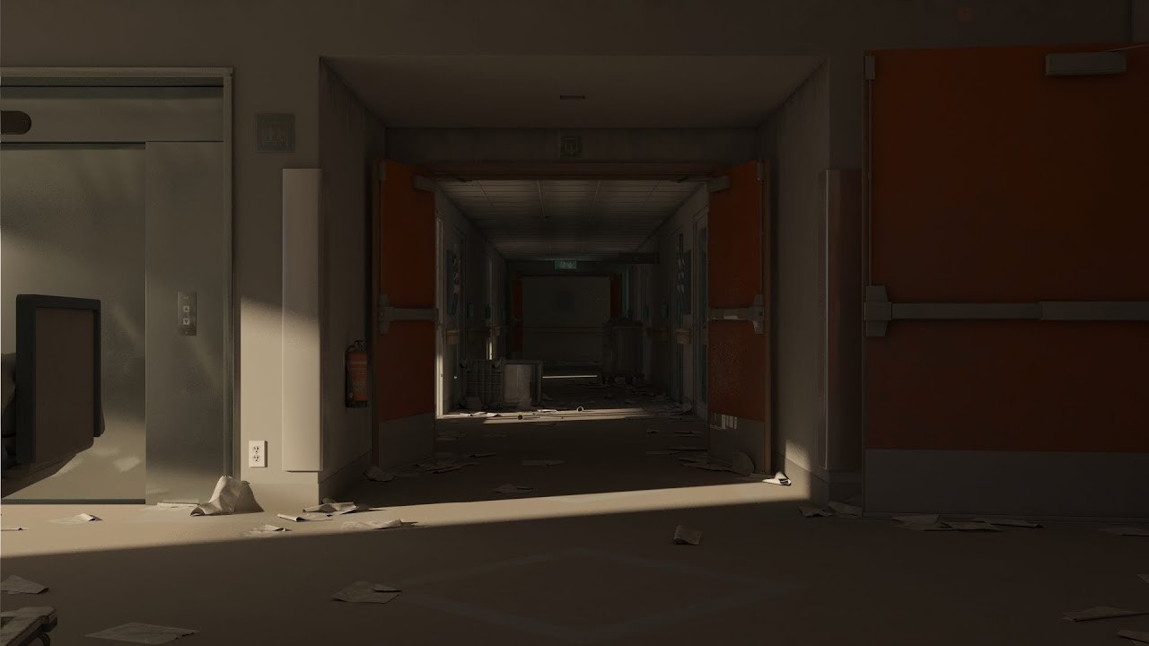 ArtStation - Run Down - Abandoned Hospital