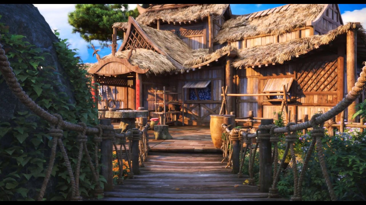 ArtStation - Maya natural scene creation process