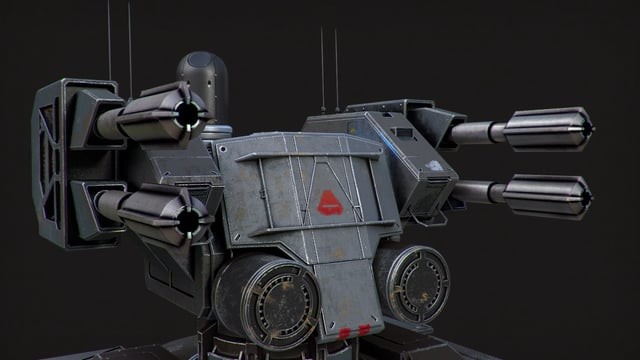 ArtStation - Turret Gun