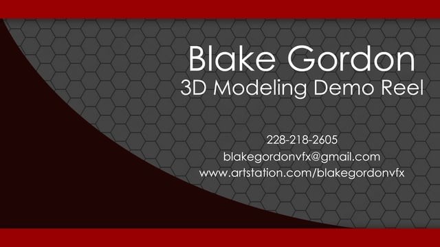 Blake Gordon - bGordon_demoReel_FINAL