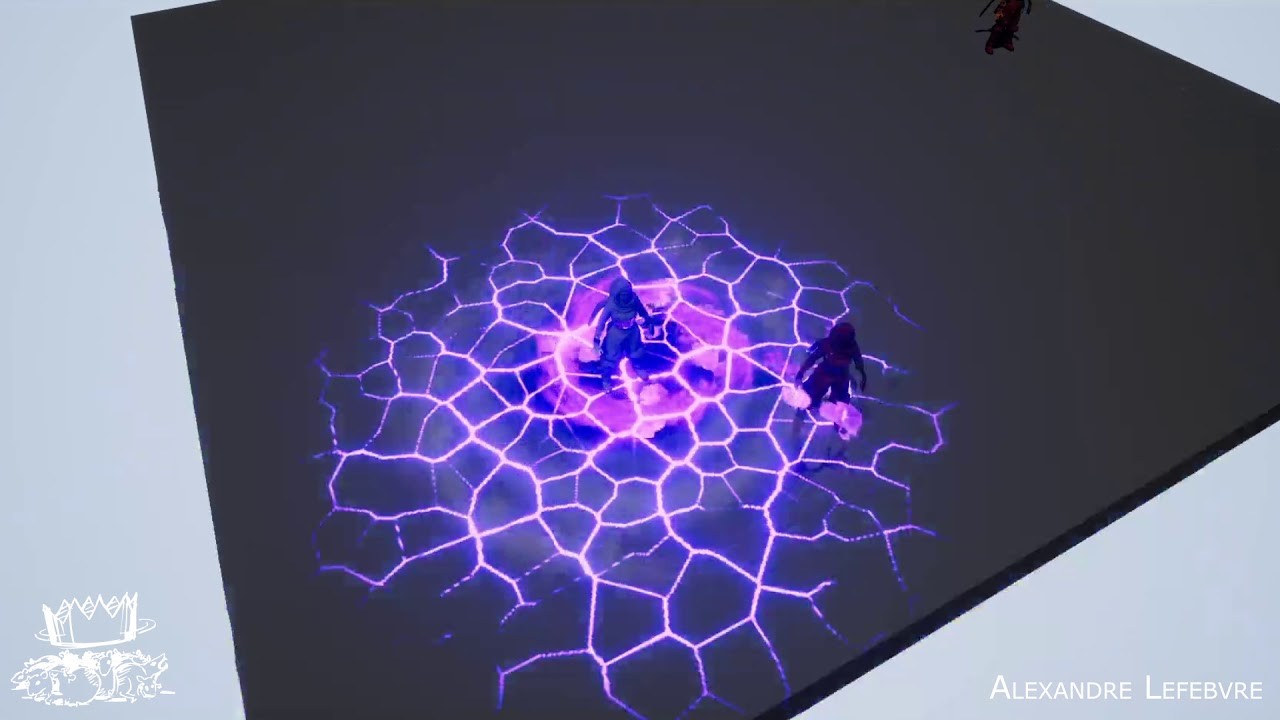 ArtStation - VFX Attack Test (Darkness and Ice spell)