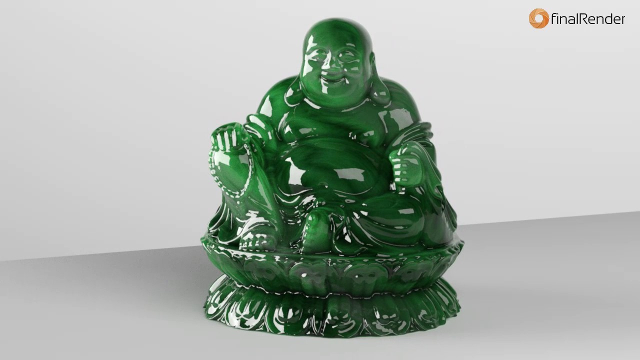 ArtStation - Rendering of Jade Buddha 3DMx, finalRender