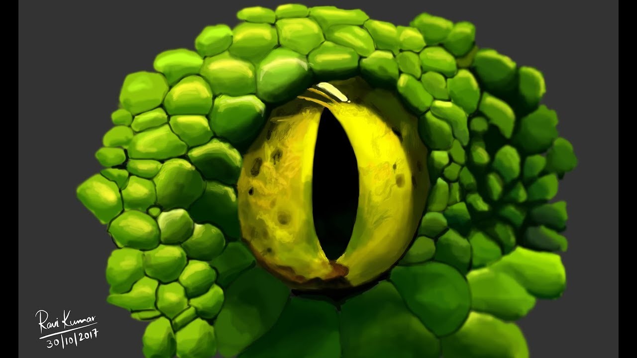 ArtStation - Snake eye Digital Painting