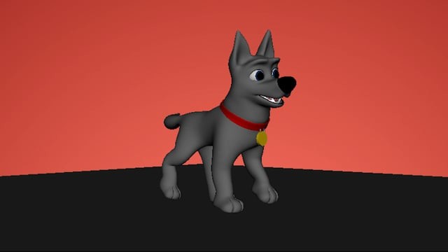 ArtStation - Dog walk & run animation cycle