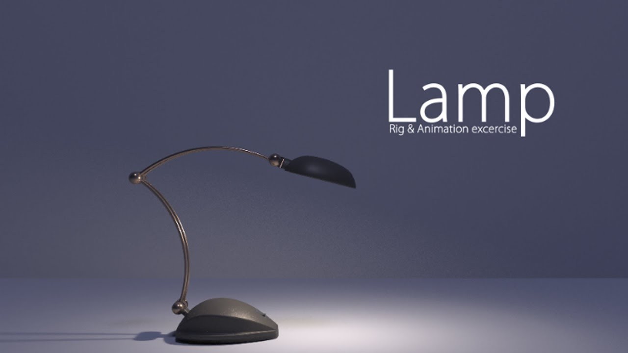 ArtStation - Lamp Animation II Rig & Animation excercise