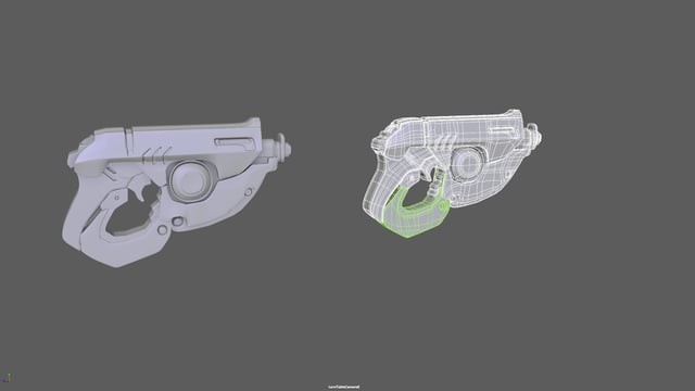 ArtStation - 3D Tracer Gun turnaround