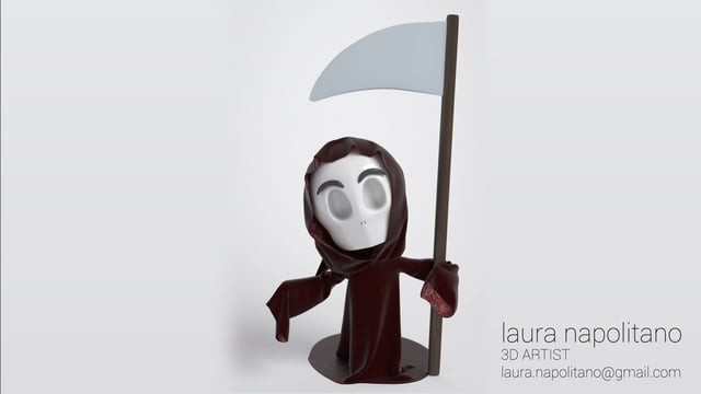 ArtStation - Ted - the friendly skeleton. (Speed creation)