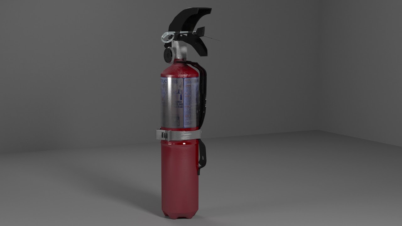 ArtStation - 3D Model Fire Extinguisher