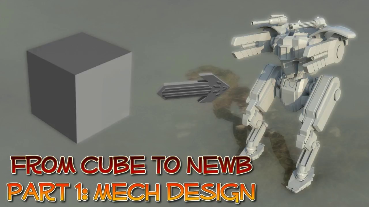 ArtStation - Cube to Newb Part 1: Mech Design