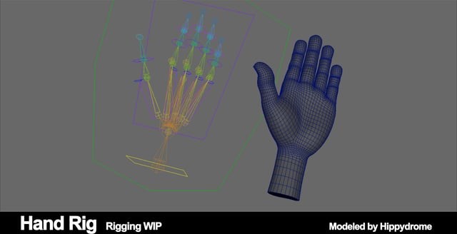 ArtStation - Hand Rig Wip