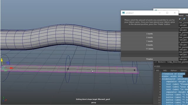 ArtStation - MEL Ribbon Spine Script