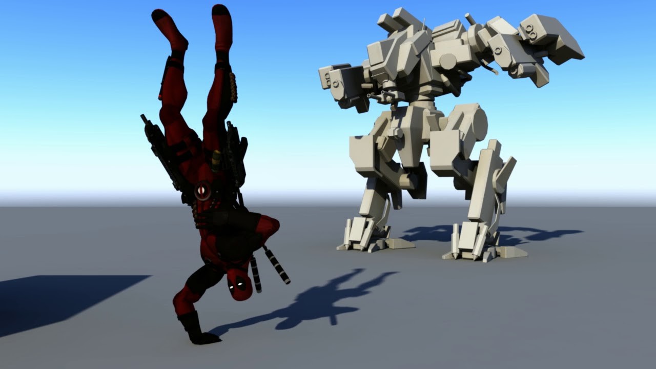 ArtStation - Deadpool Handstand