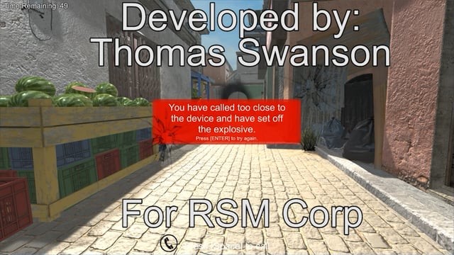 Thomas Swanson - RSM Game Demo