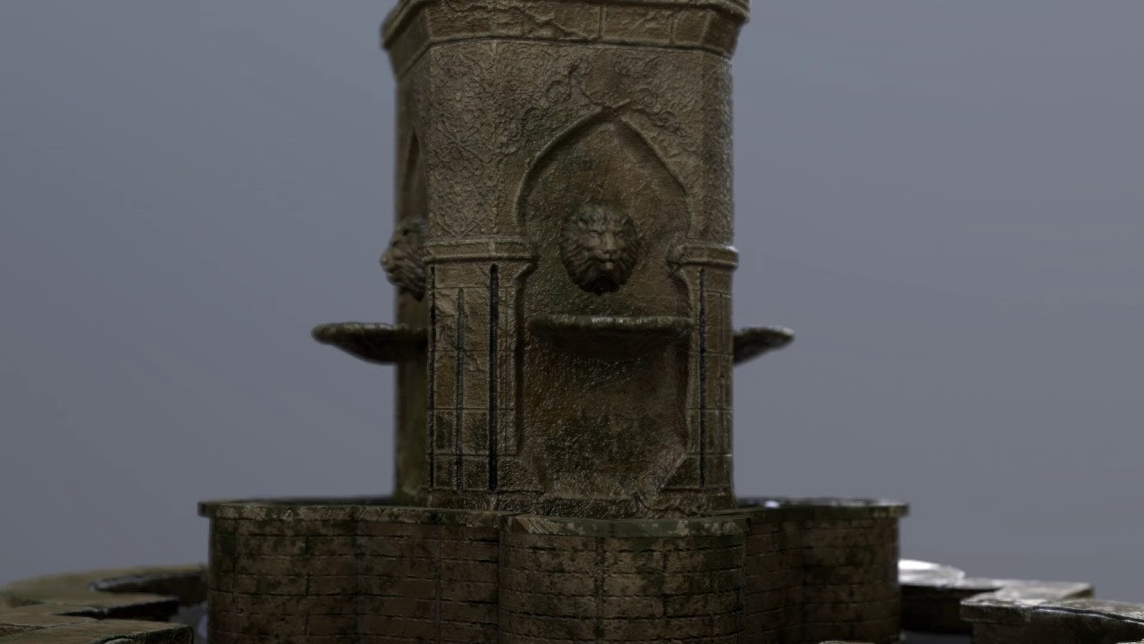 ArtStation - 3D Fountain || Harry Potter || Game Assets