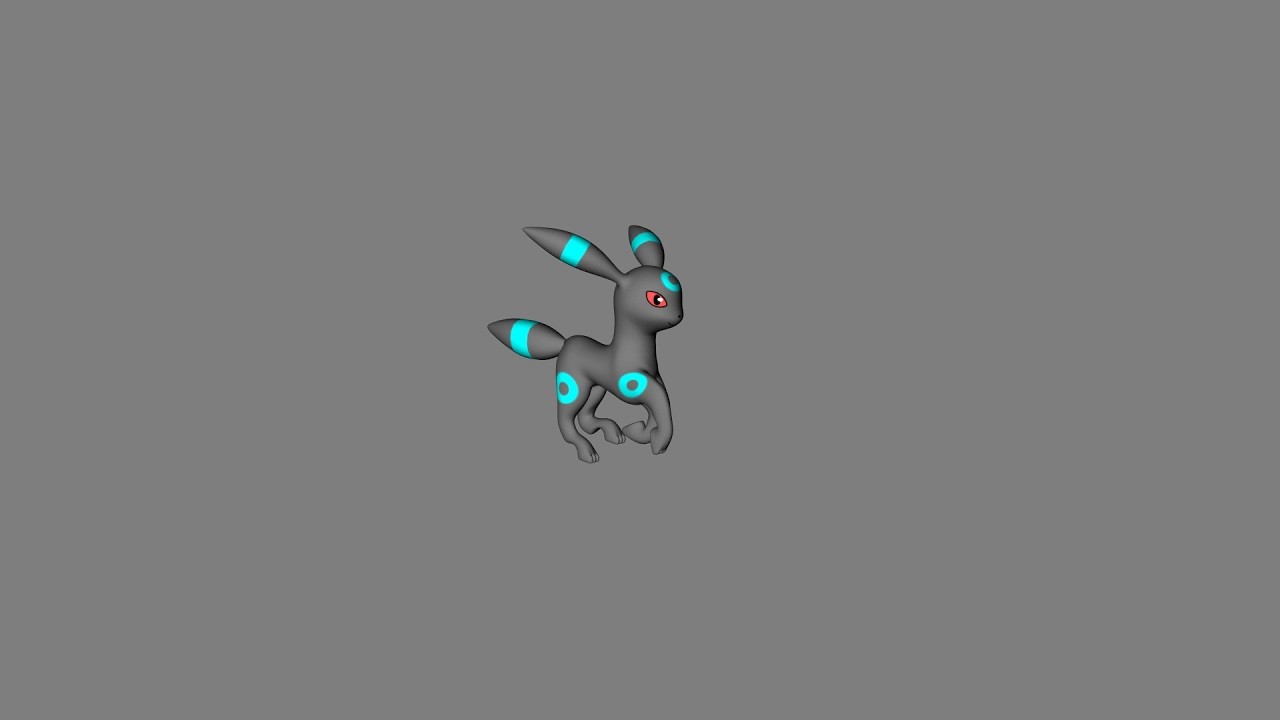 ArtStation - Umbreon Run Animation.