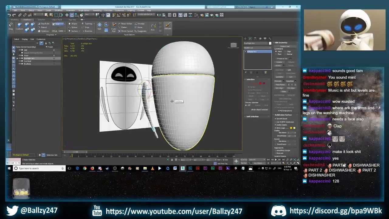 ArtStation - VRChat Avartar Creation - EVA From WALL-E - By Ballzy247