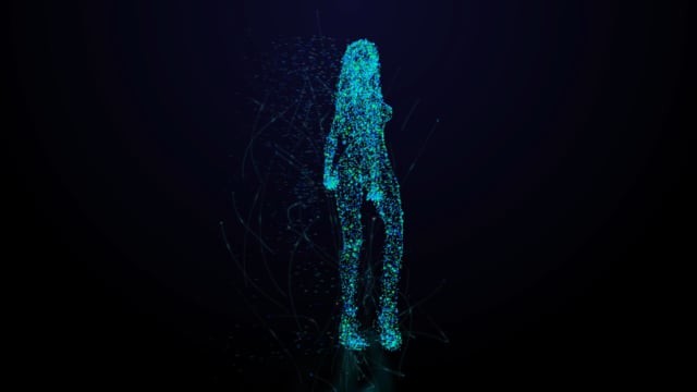 ArtStation - Woman in particles