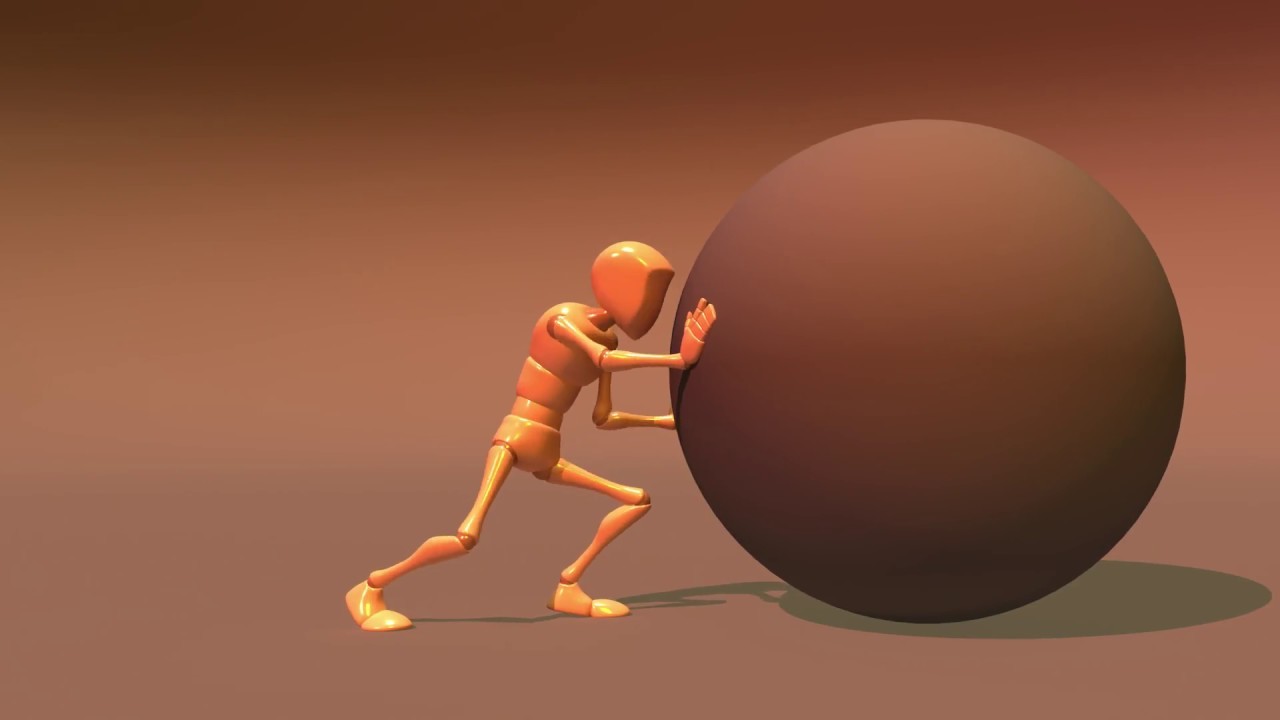 ArtStation - Boulder Push Animation