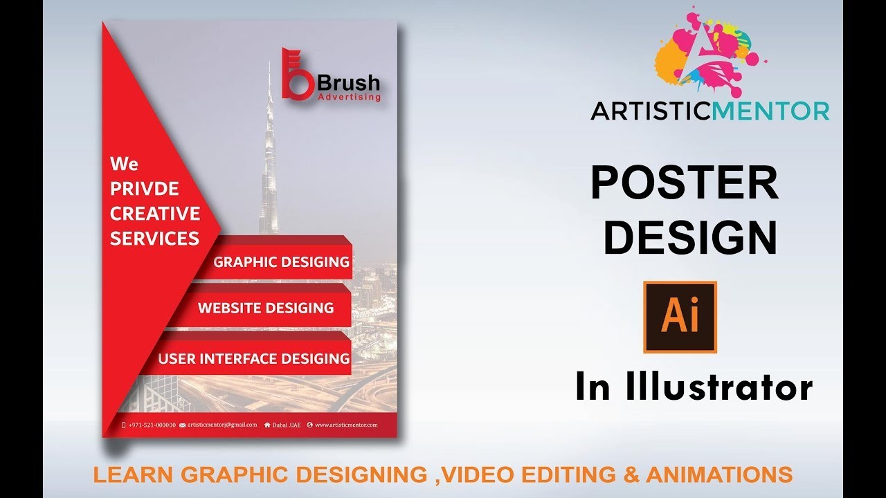 ArtStation - How to Create a Vector Poster | Poster Design Tutorial ...