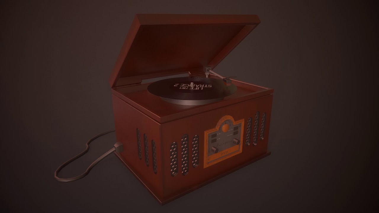 ArtStation - Record Player 3D Model