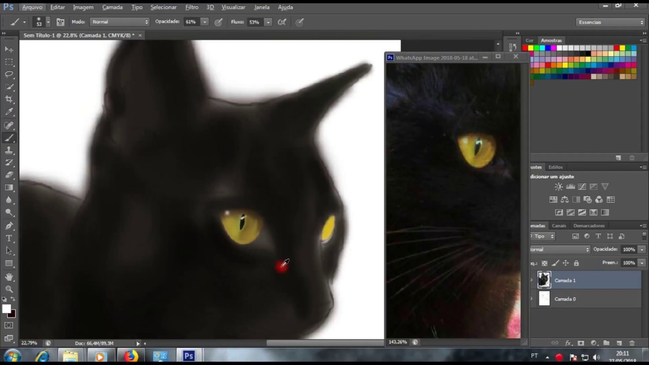 ArtStation - Speed Drawing BLACk cAt