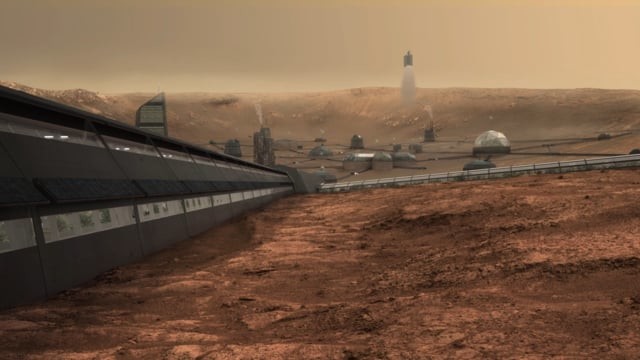 ArtStation - Mars Urbanization Rendering Challenge - Animation