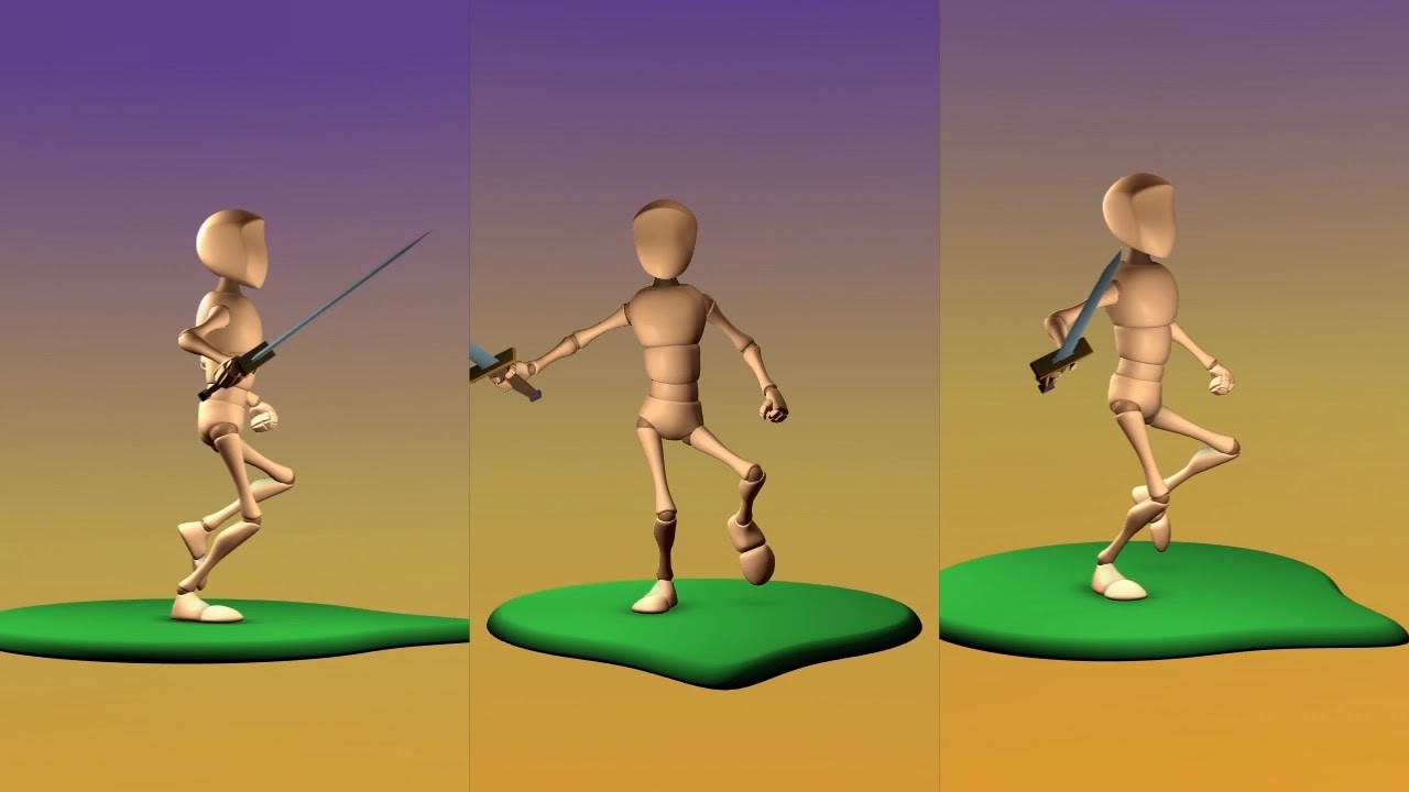 ArtStation - Run Cycle with Sword W.I.P.