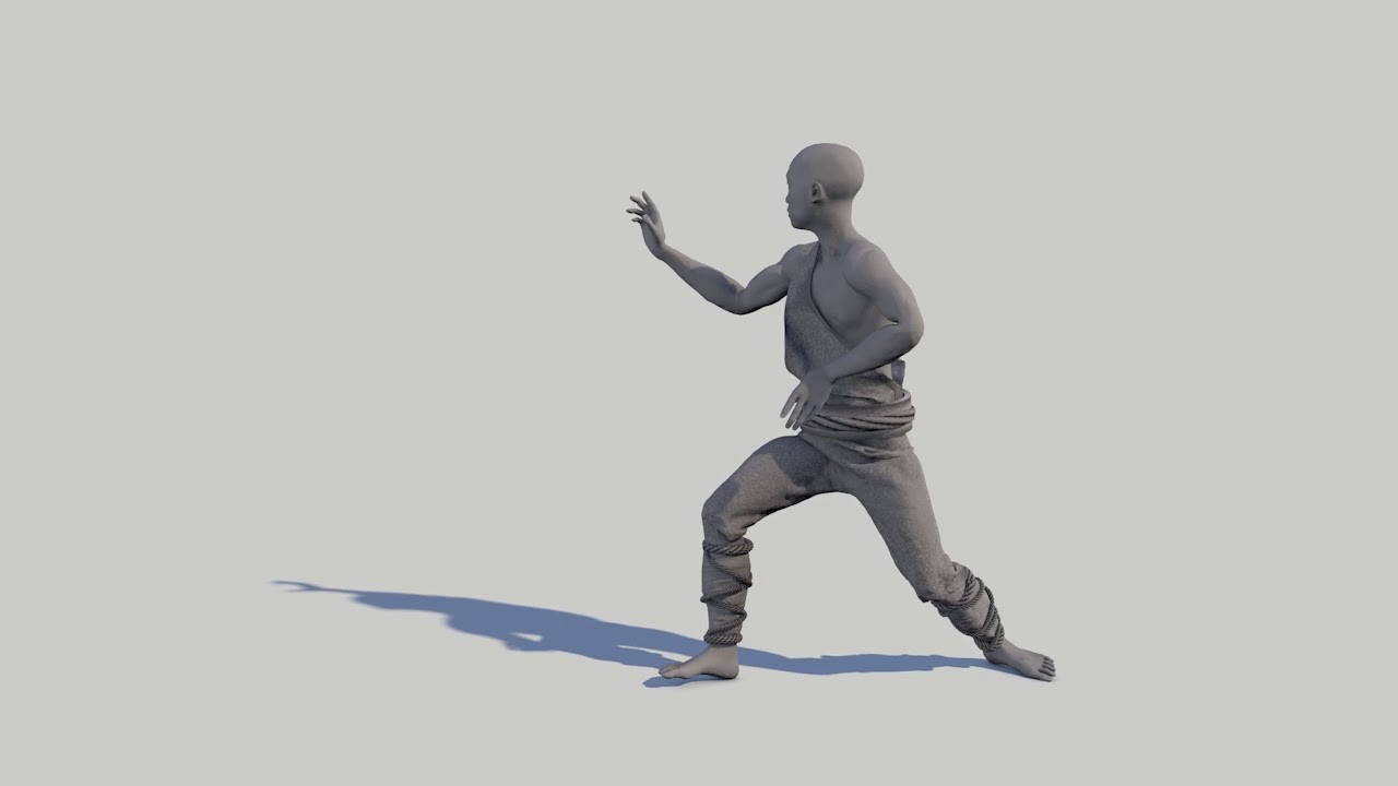 ArtStation - Monk test animation