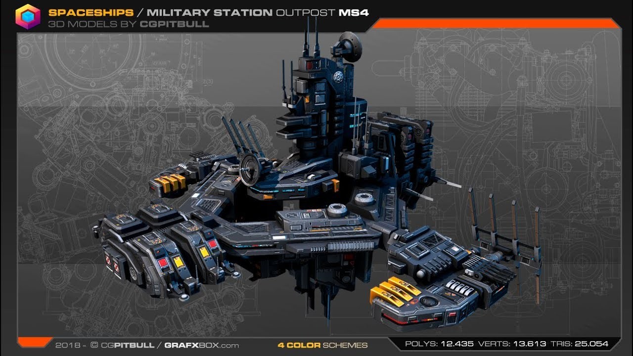 ArtStation - Military Station outpost MS4