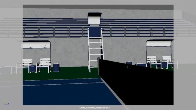 ArtStation - New 3D Modeled Tennis Stadium Rough Playblast