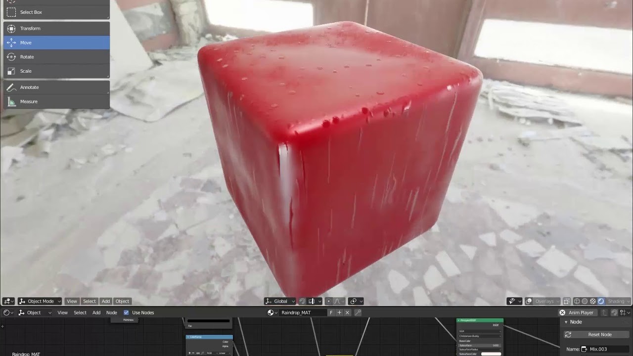 ArtStation - Procedural raindrops Eevee