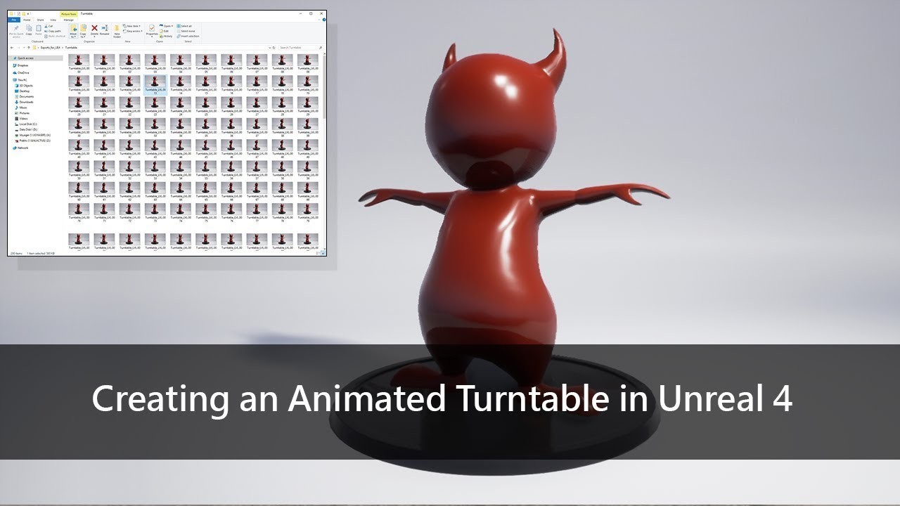 ArtStation - Creating an Animated Turntable in Unreal 4