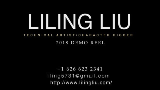 ArtStation - LilingLiu Rigging Demo Reel 2018