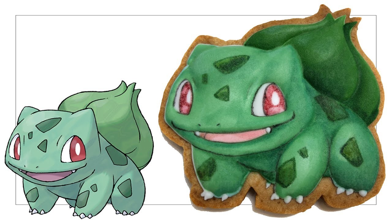 ArtStation - How to Draw Pokemon #001 BULBASAUR On Cookies