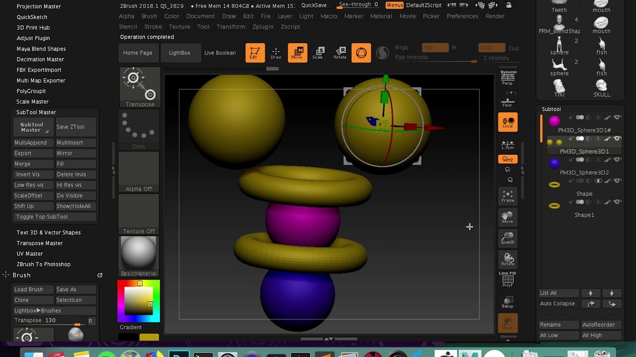 ArtStation - Subtool Master - ZPlugin Student Demo