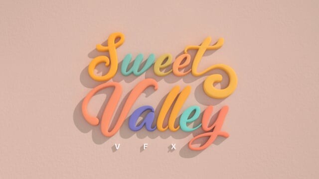 ArtStation - Sweet Valley Logo (Sand&softbody simulation)