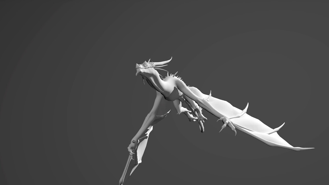 ArtStation - Flying dragon animation