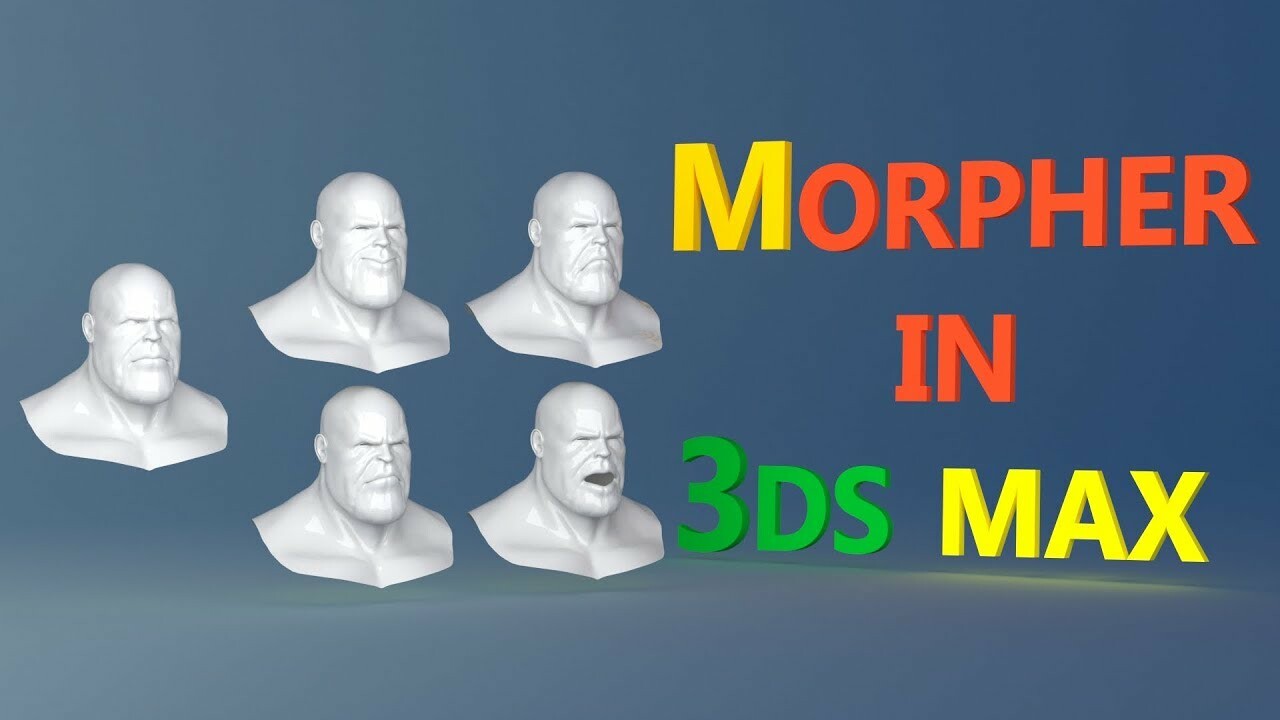 ArtStation - Facial Expression using Morpher Modifier