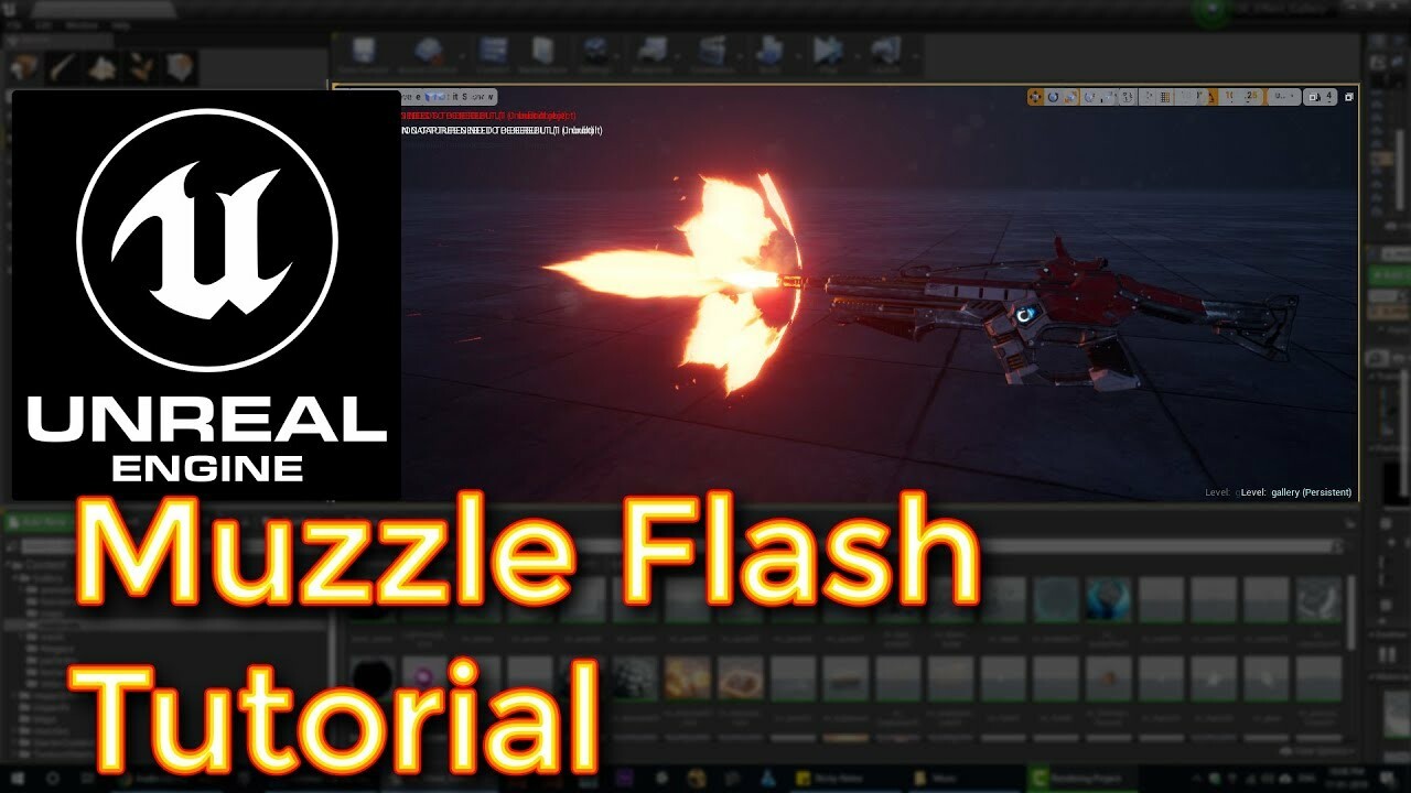ArtStation - Unreal Engine Muzzle Flash Tutorial