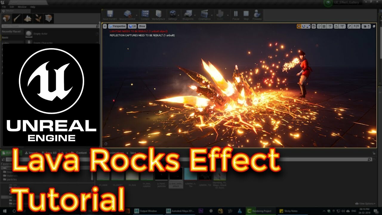 ArtStation - Unreal Engine Lava Rocks Effect Tutorial