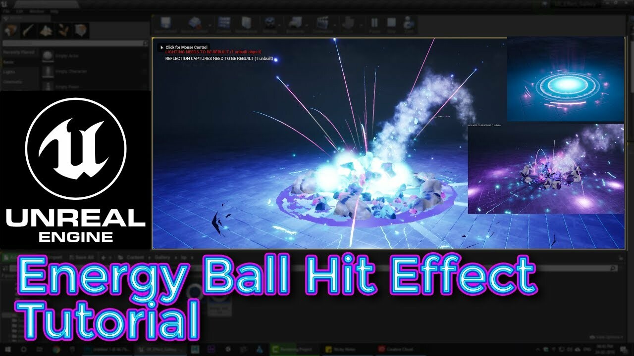 ArtStation - Unreal Engine Energy Ball Hit Effect Tutorial